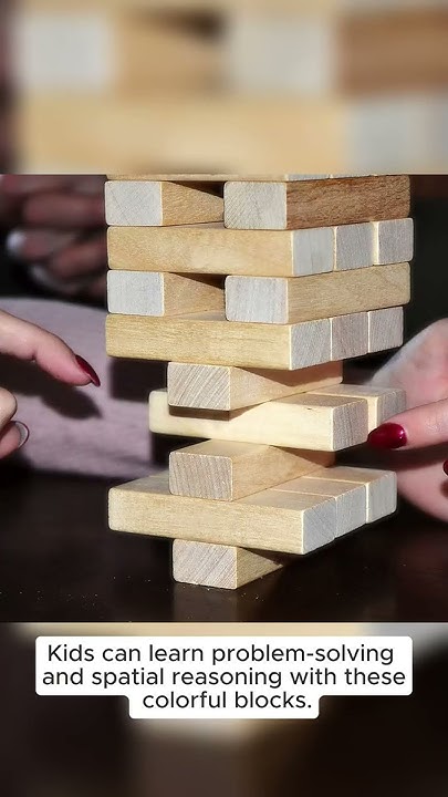 Build & tumble: wooden blocks tower game - YouTube