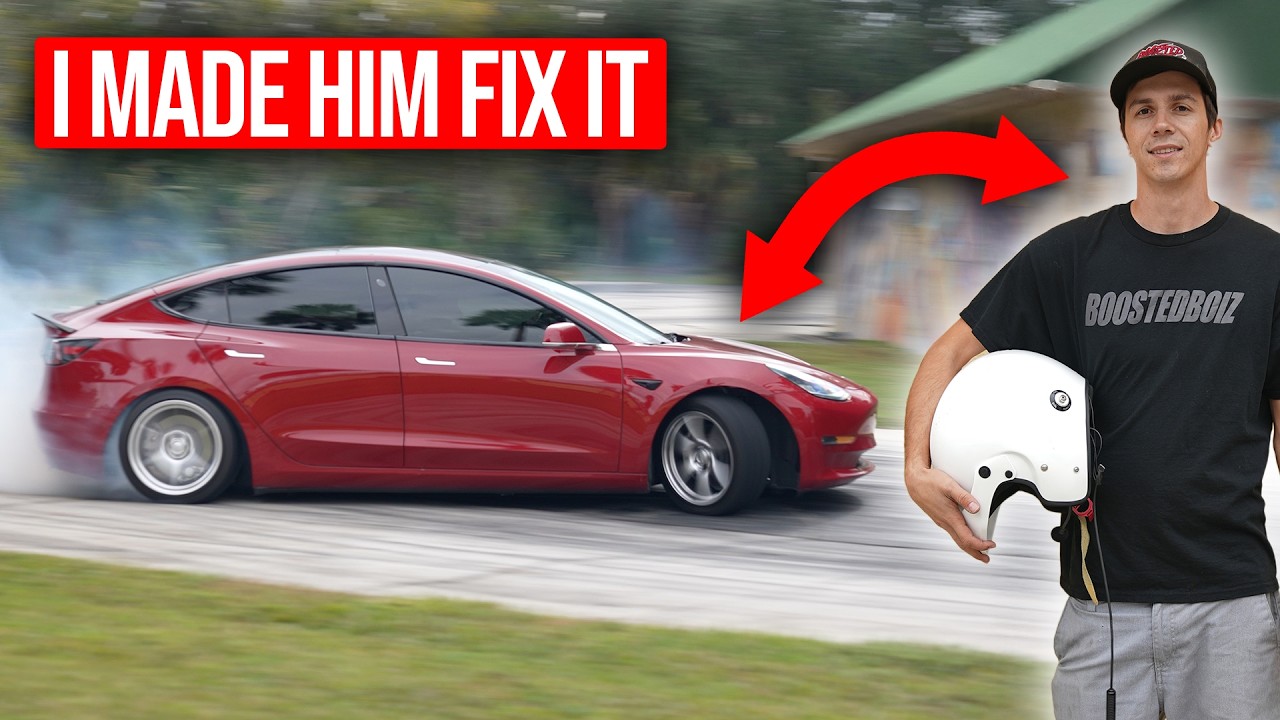 Boostedboiz Kyle Broke my Drift Tesla - YouTube