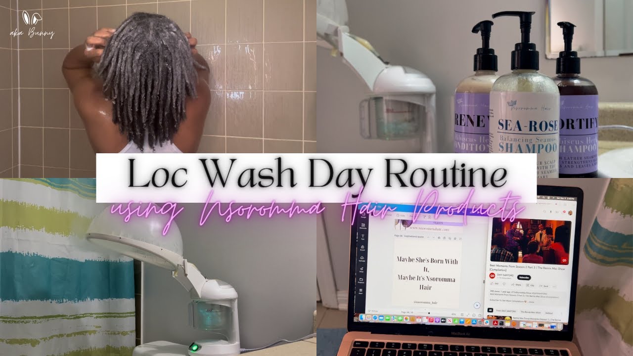 WINTER LOC WASH DAY W/ NSOROMMA HAIR PRODUCTS🌱🧖🏾‍♀️ - YouTube