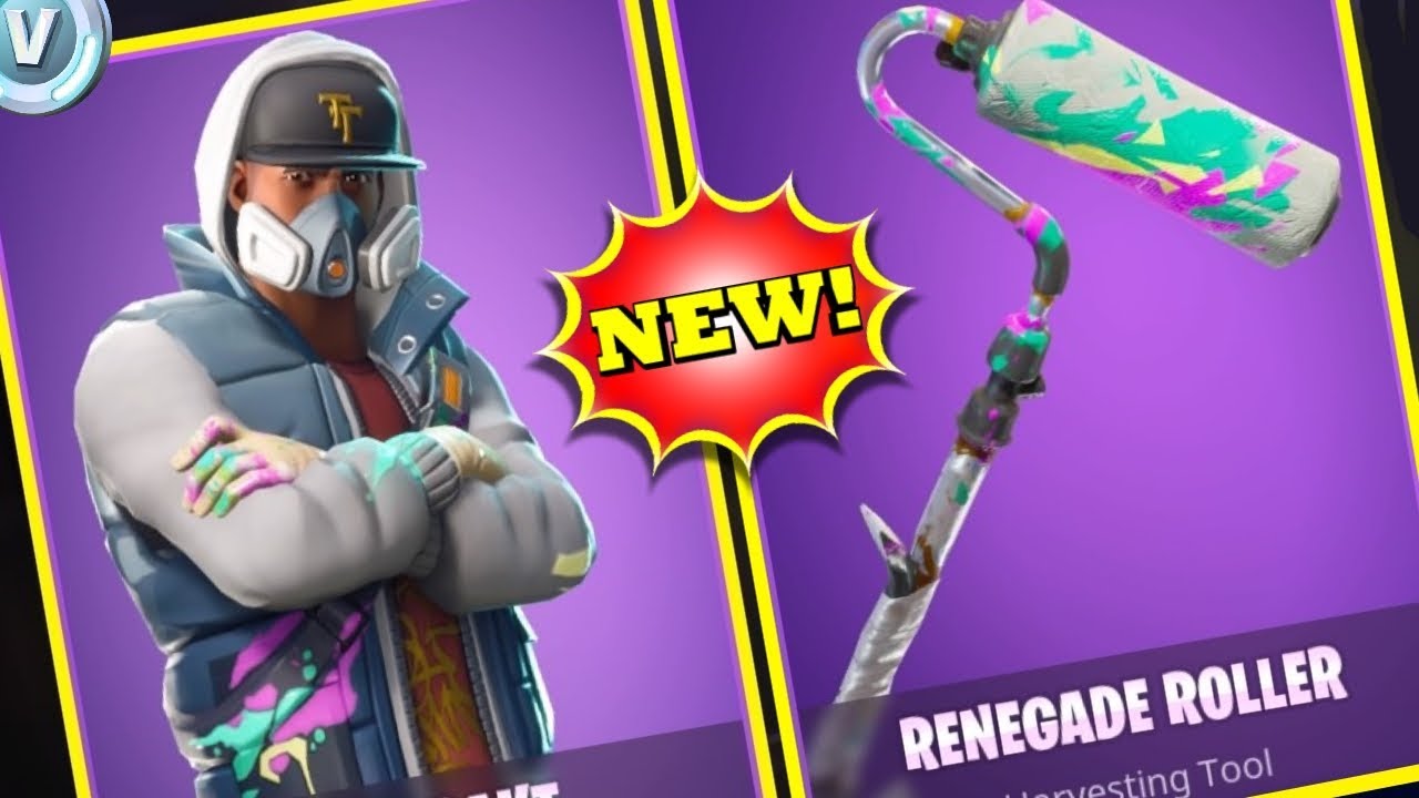 Purchasing ABSTRAKT OUTFIT & RENEGADE ROLLER / V-Bucks / Fortnite - YouTube