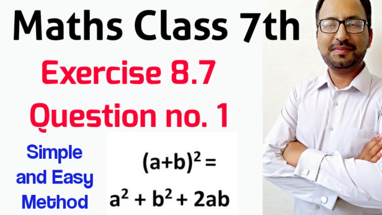 Unit 8 Exercise 8.7 Question no.1 Class 7 Math II How to factorize II ...
