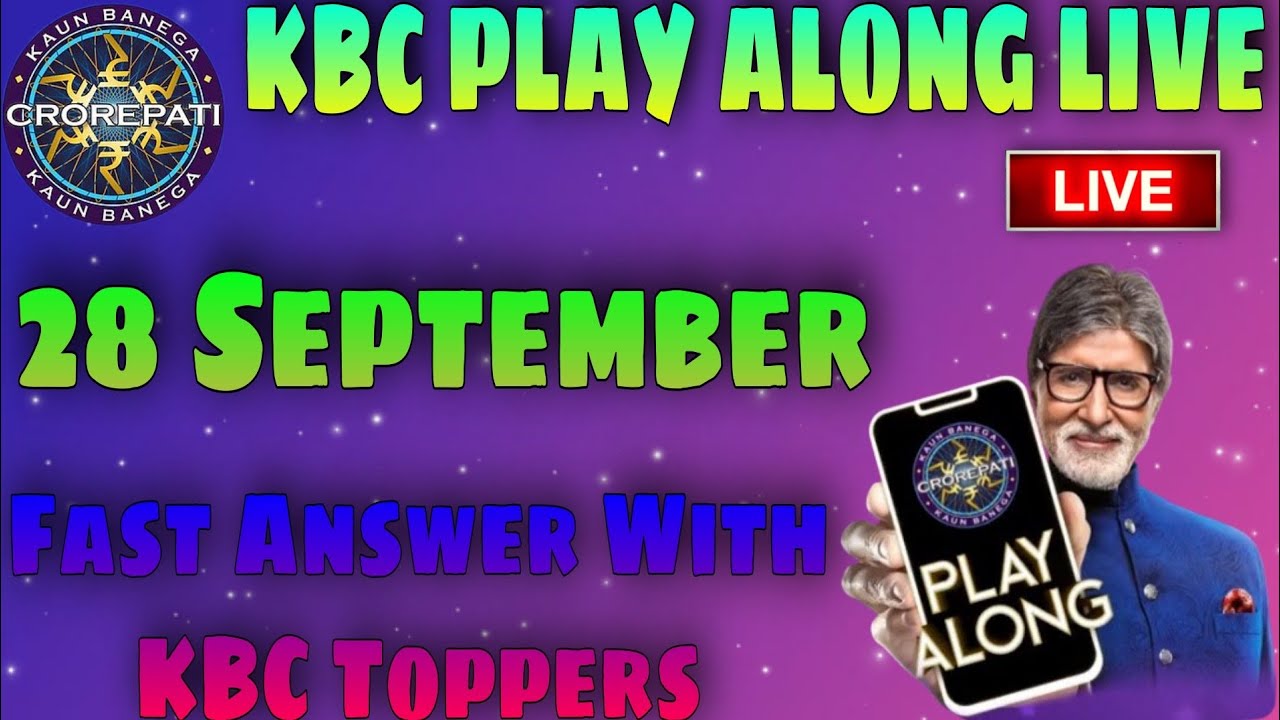 🔴KBC LIVE Hindi 28 September सबसे तेज और सटीक जवाब | kbc live | kbc ...