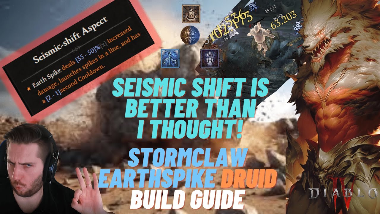 Stormclaw EARTHSPIKE Druid - Most fun Season3 Druid Build? Diablo 4 ...
