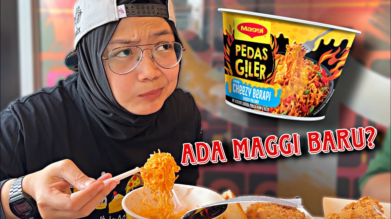 MAGGI PEDAS GILER CHEEZY BERAPI nak makan dengan AYAM BARU KFC, tapi... - YouTube