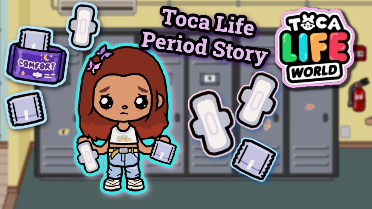 Toca Life First Period Story! New Toca Secret! She goes to the nurse ...