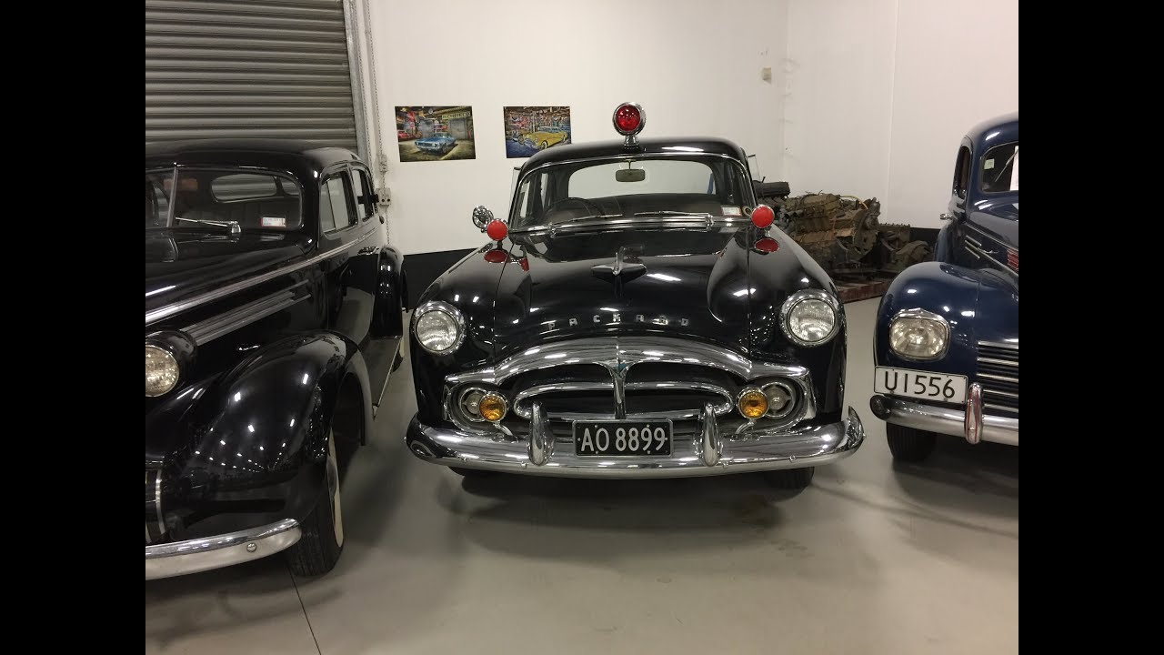 Packard Black Saloon Police car. 1958. - YouTube