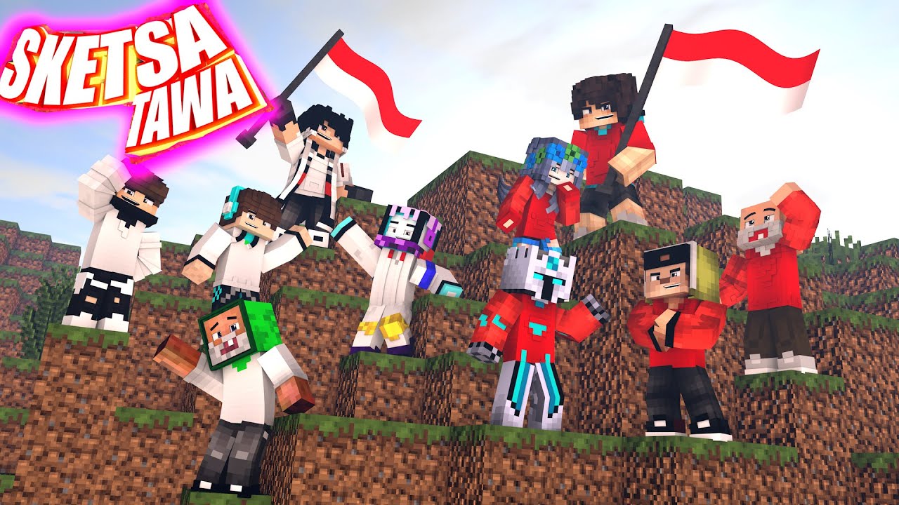 SKETSA TAWA MINECRAFT ! MAIN FF MENANG GIVE AWAY 100 JUTA DIAMOND DAN ...