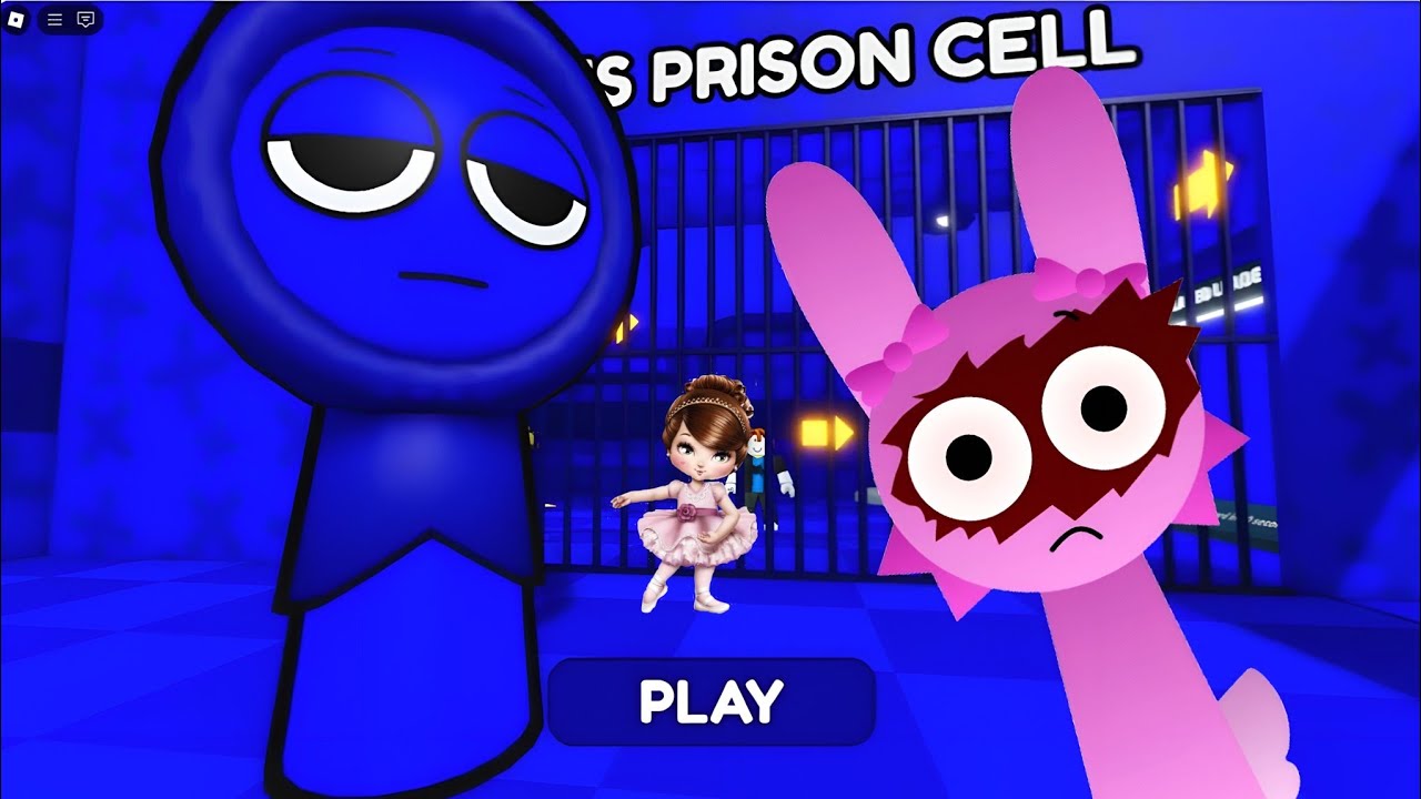 Pink Horror Sprunki in Jevin Sprunki’s Prison Run ( Christmas ) Full ...