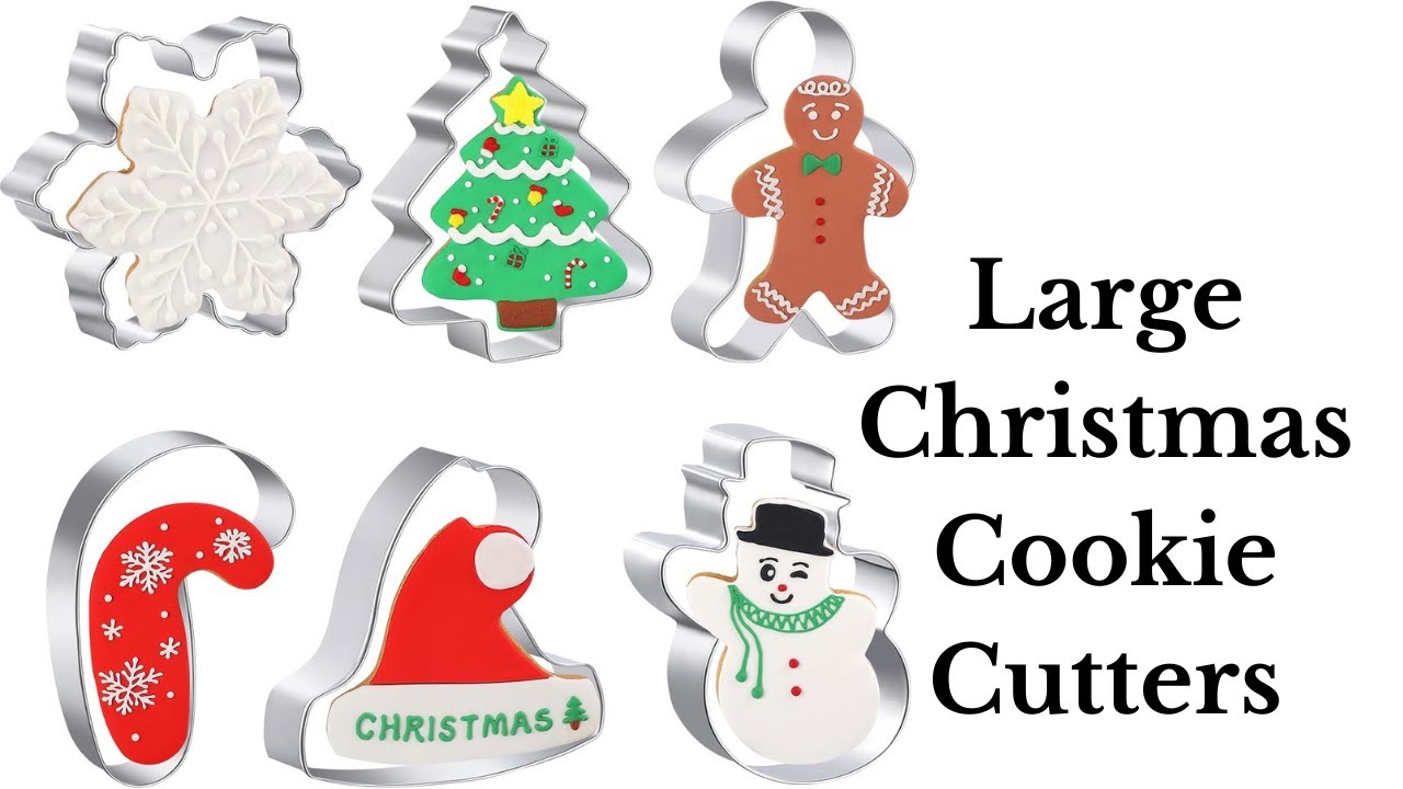 Large Christmas Cookie Cutters Review | 6-Piece Holiday Baking Set for ...