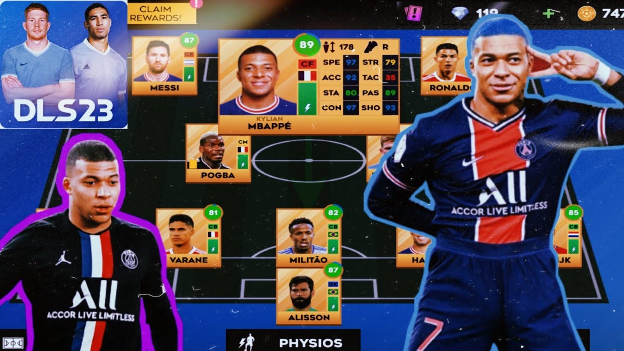 DLS 23 KYLIAN MBAPPE IS ON FIRE NOW 🔥💯 DLS 23 GAMEPLAY - YouTube