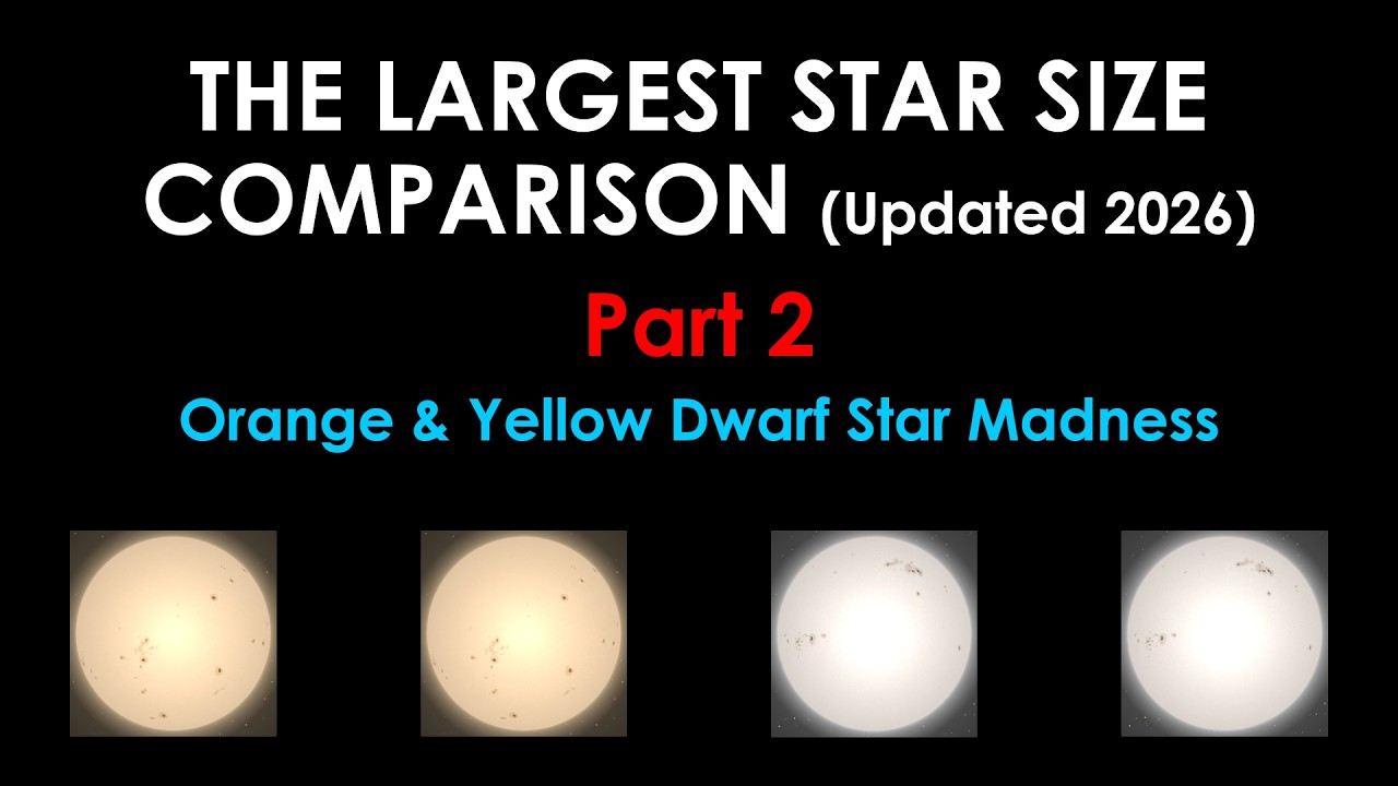 The Largest Star Size Comparison (Updated 2026) - Part 2: Orange ...
