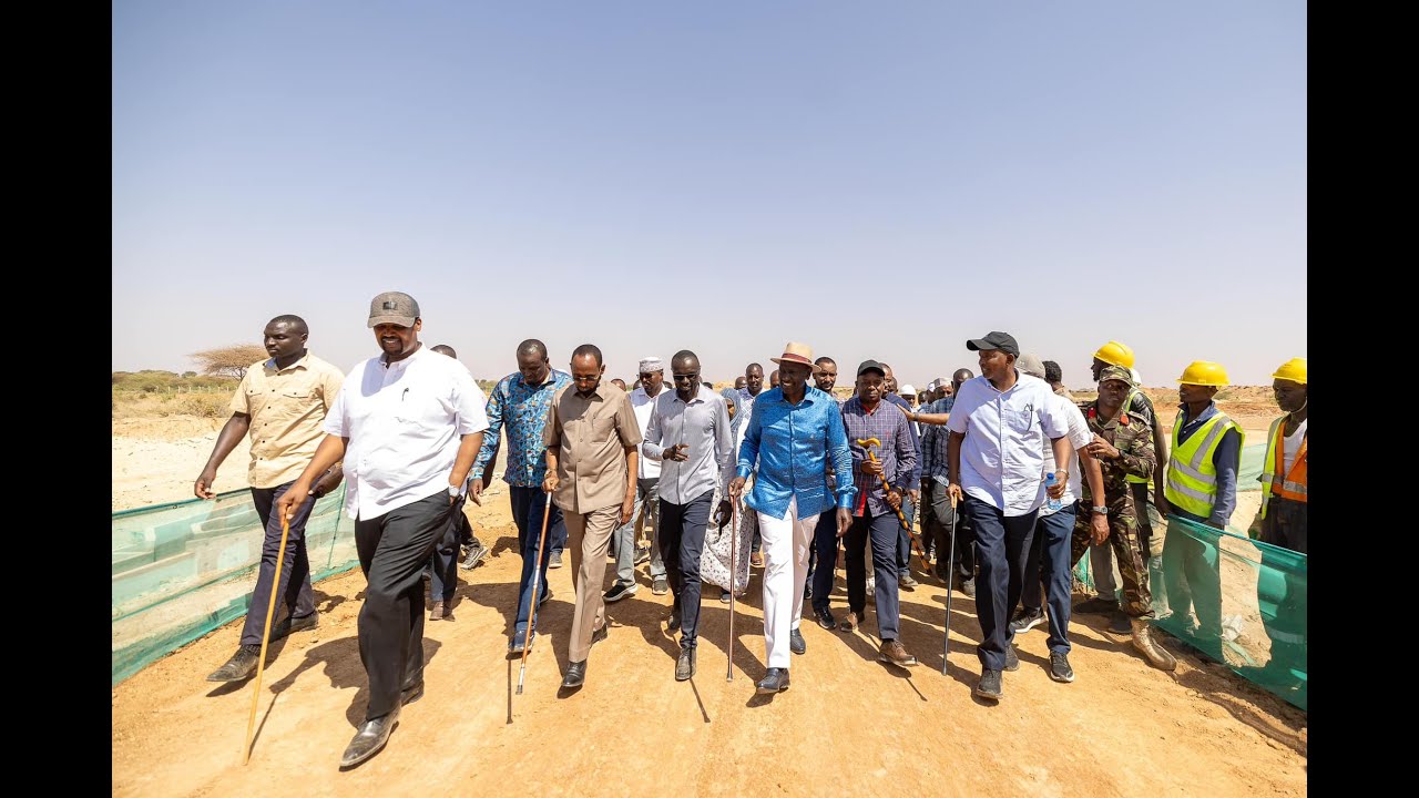 PRESIDENT RUTO INSPECTING MANDERA WATER SUPPLY - YouTube