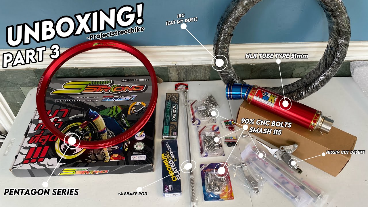 ANG HULING UNBOXING NG PYESA PARA KAY STACY(projectstreetbike) - YouTube