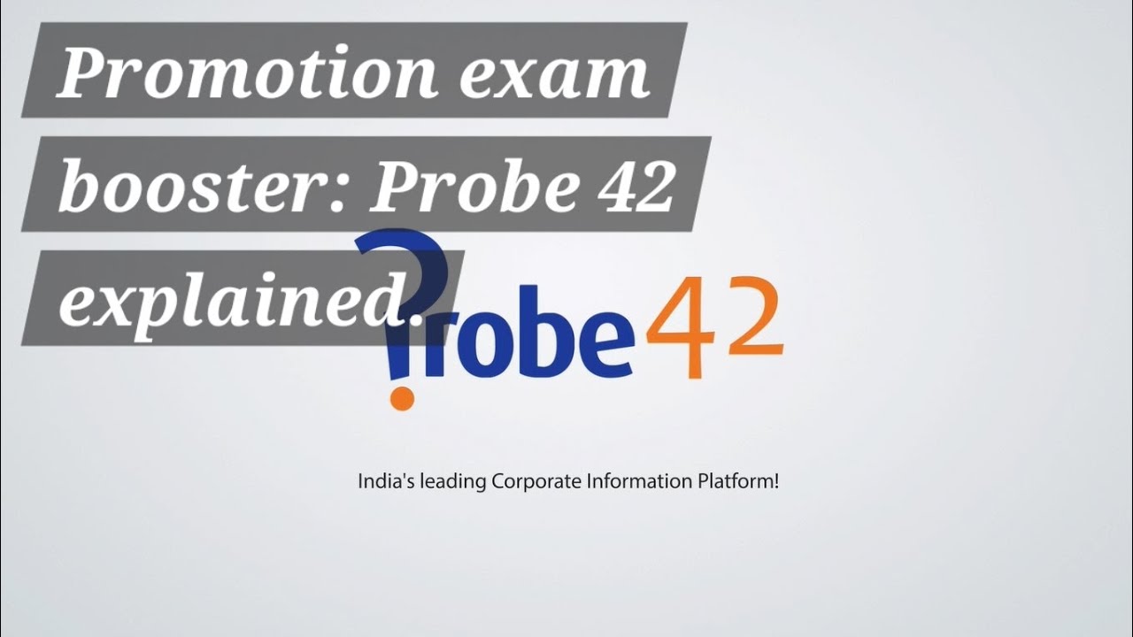 134. Probe 42: Explained(from exam POV) - YouTube