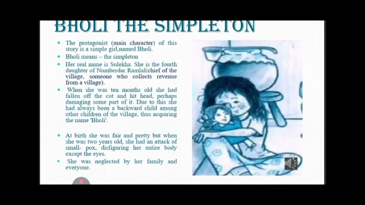 Explanation of Short Story 8 Bholi (Class 10) English by Mrs Shubhra ...