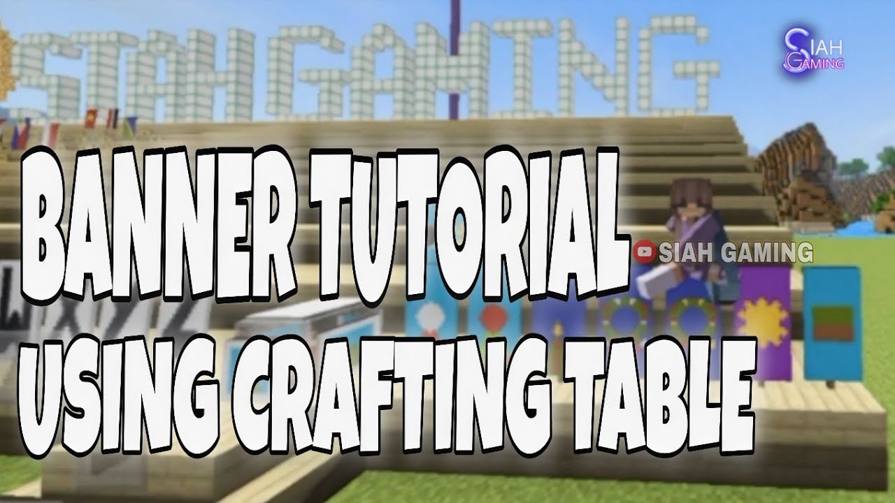 Banner Tutorial using Crafting Table | minecraft | crafting and ...