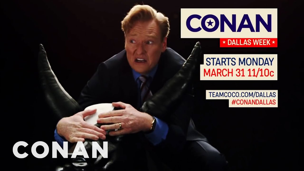 Promo: Conan Stares Down His Mechanical Bull | CONAN on TBS - YouTube