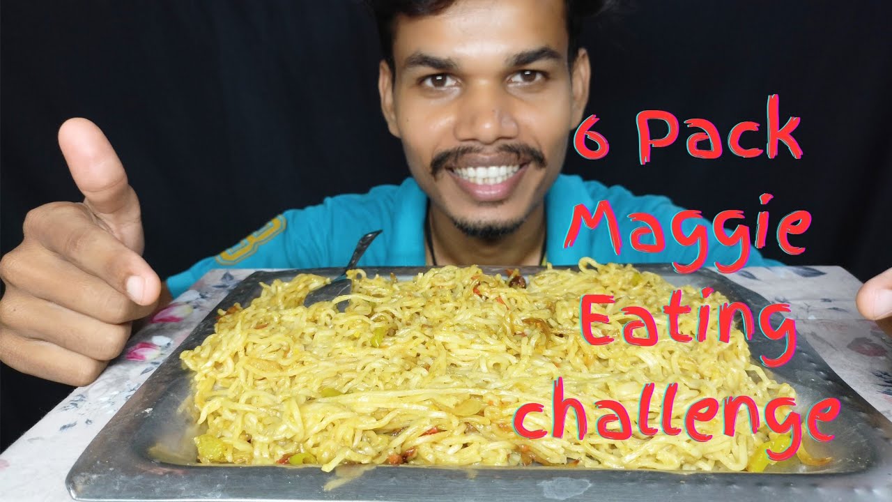 Spicy Maggie Challenge | 6 Pack Maggie Challenge #eating #maggi #indian ...