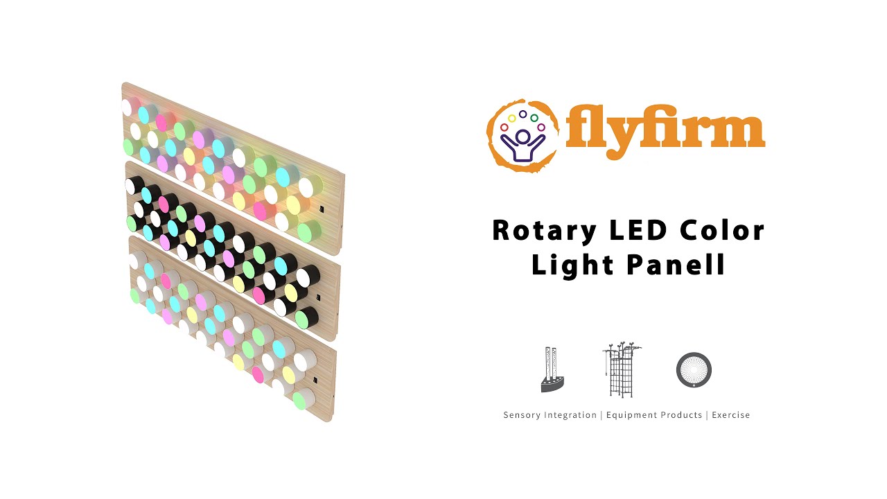 Rotary LED Color Light Panel - YouTube