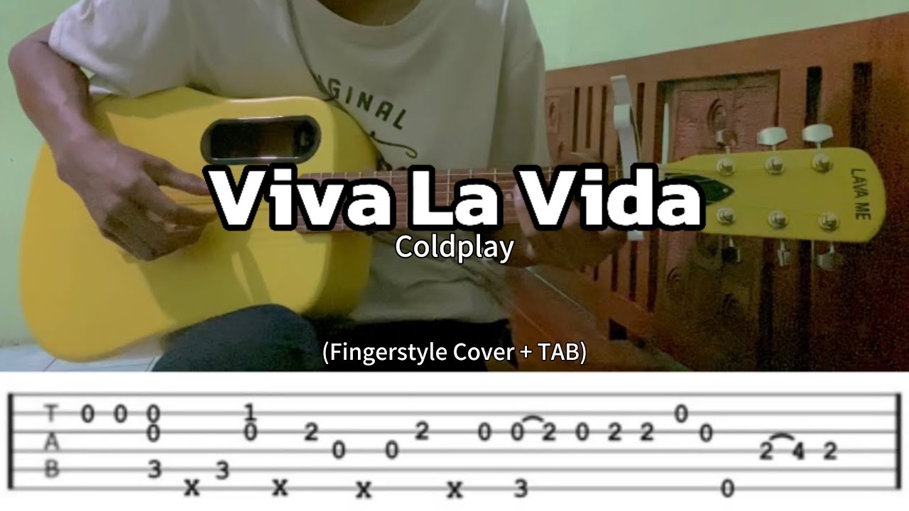 Viva La Vida - Coldplay | Fingerstyle Guitar (TAB + Lyrics) - YouTube