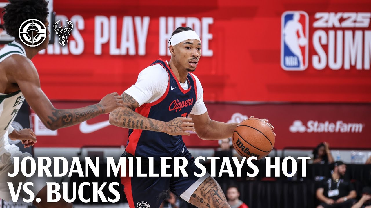 Jordan Miller Keeping It Hot 23 PTS vs. Bucks Highlights | LA Clippers ...