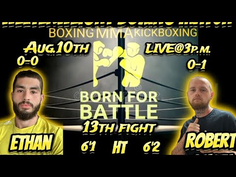 August 10th Welterweight boxing Match Ethan Bowman vs Robert Smith ...