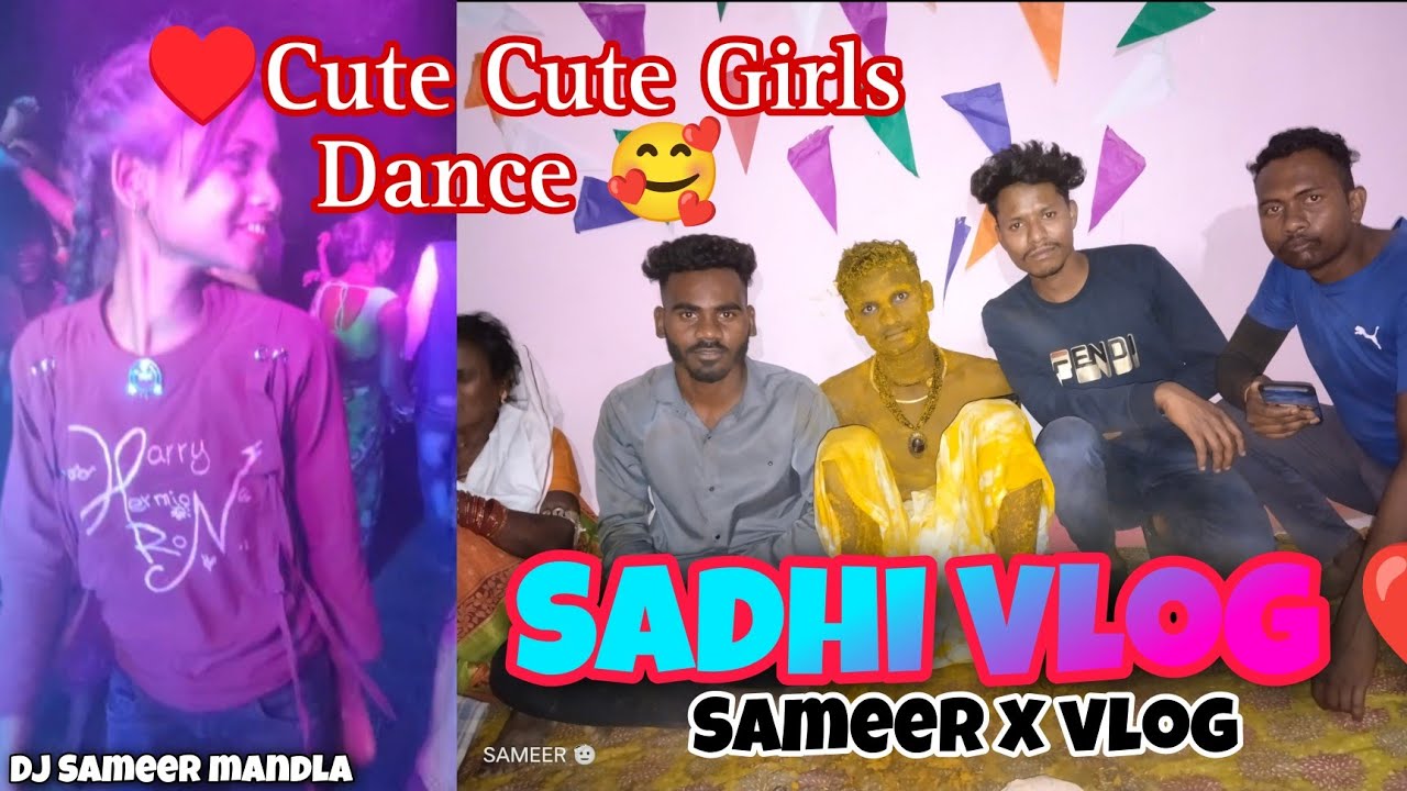 Cute 🥰 Cute Girls Dance || Sadhi Vlog|| Dj Sameer || ️😎 - YouTube