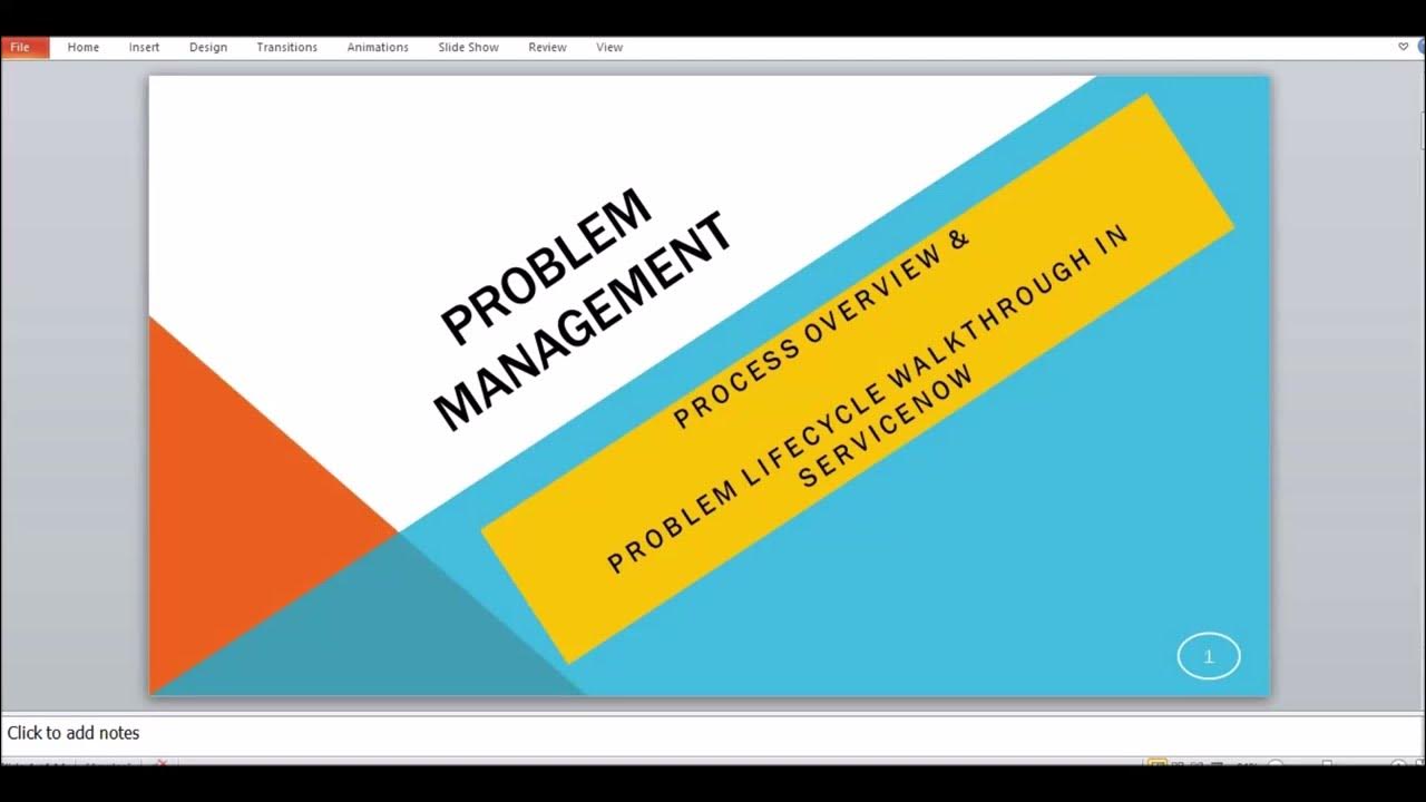 Problem Management process and ServiceNow walkthrough - YouTube