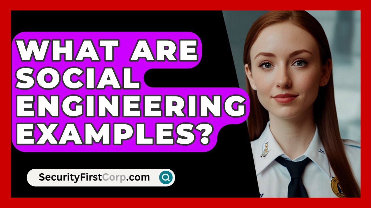 What Are Social Engineering Examples? - SecurityFirstCorp.com - YouTube