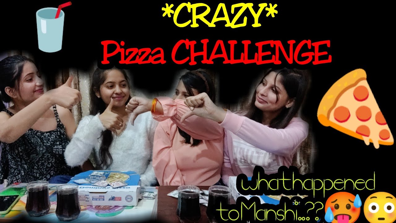 Pizza Challenge|Pizza eating challenge| *Crazy Challenge*| lots of fun ...