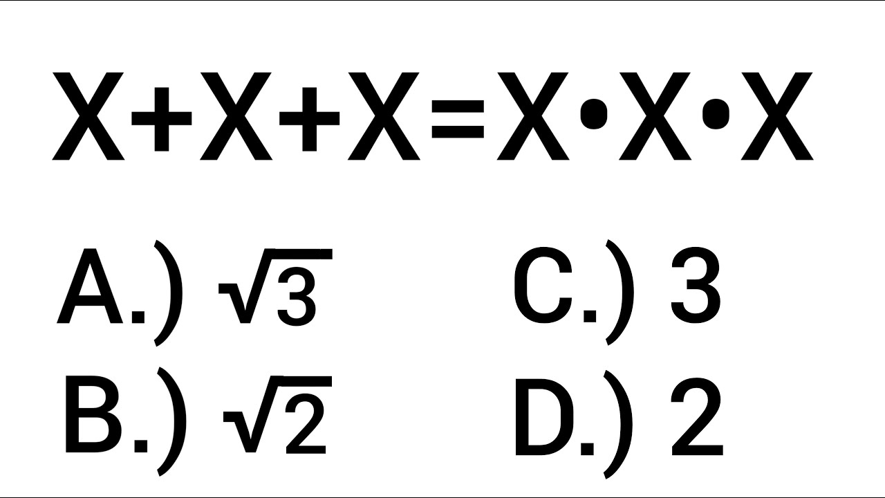 A Nice Math Problem • X=? - YouTube