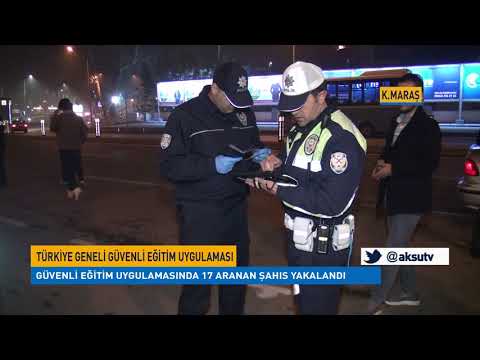 Güvenli Eğitim Uygulamasında 17 Aranan Şahıs Yakalandı