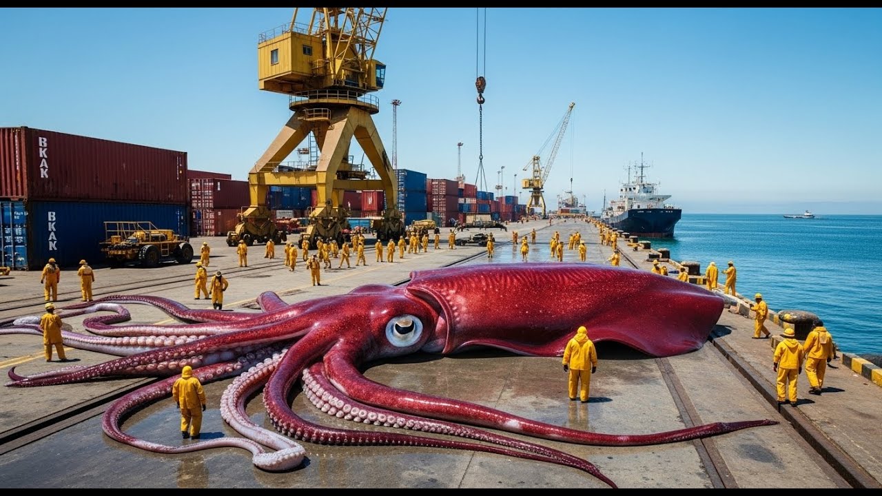 Catching the 50-ton red devil squid in Chile - YouTube