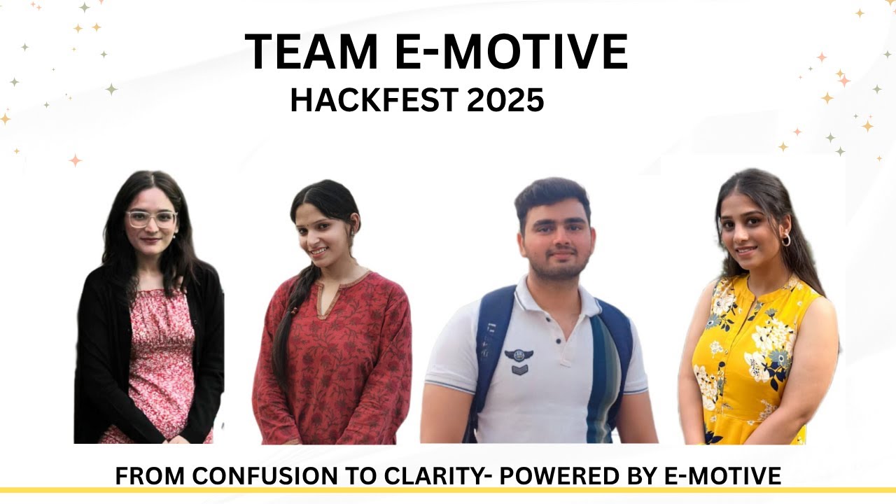 E-Motive | SAP Hackfest 2025 Finalist | Helping Students Find the Right ...