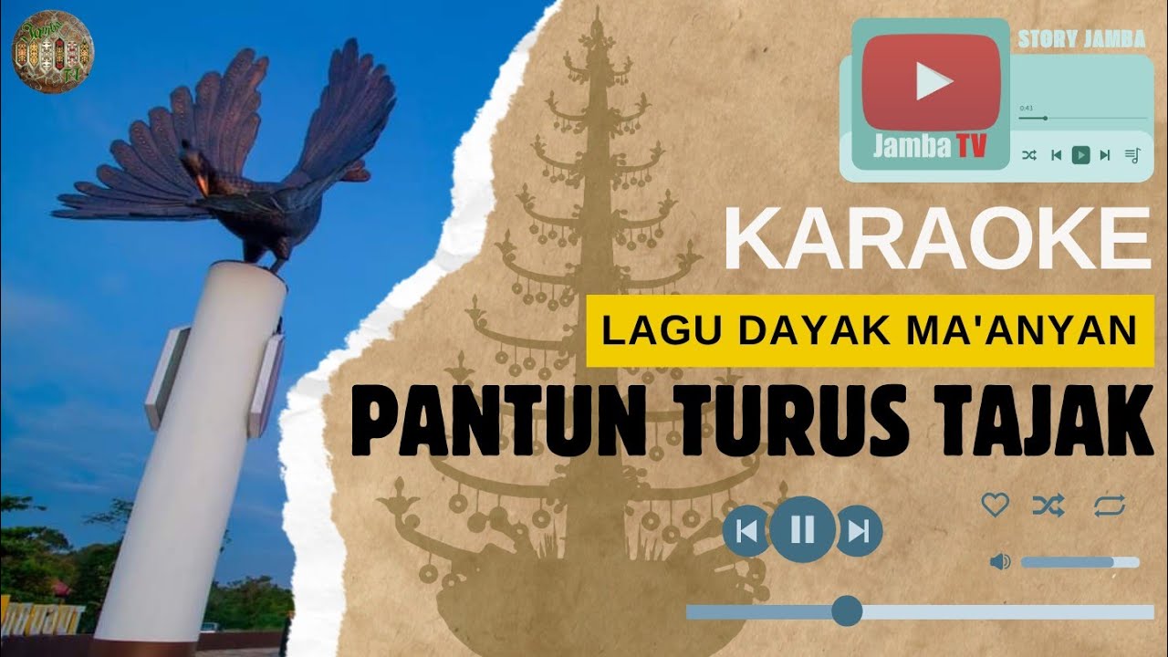 Pantun Turus Tajak - Karaoke - Lagu Dayak Ma'anyan - YouTube