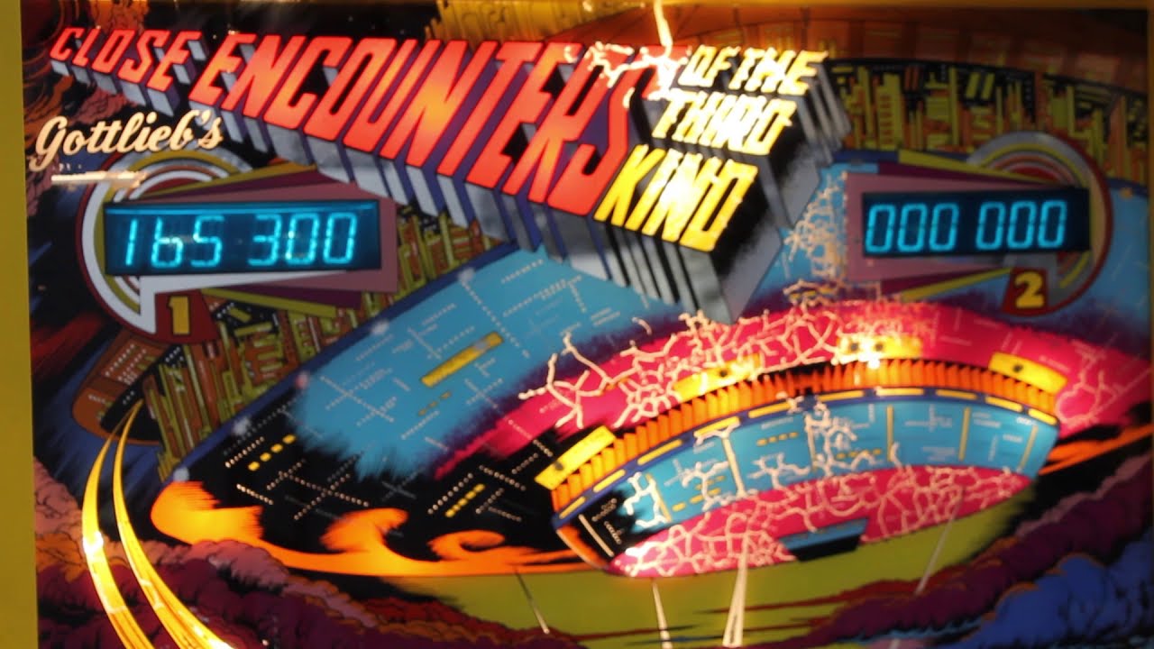 1978 Gottlieb CLOSE ENCOUNTERS OF THE THIRD KIND pinball machine - YouTube