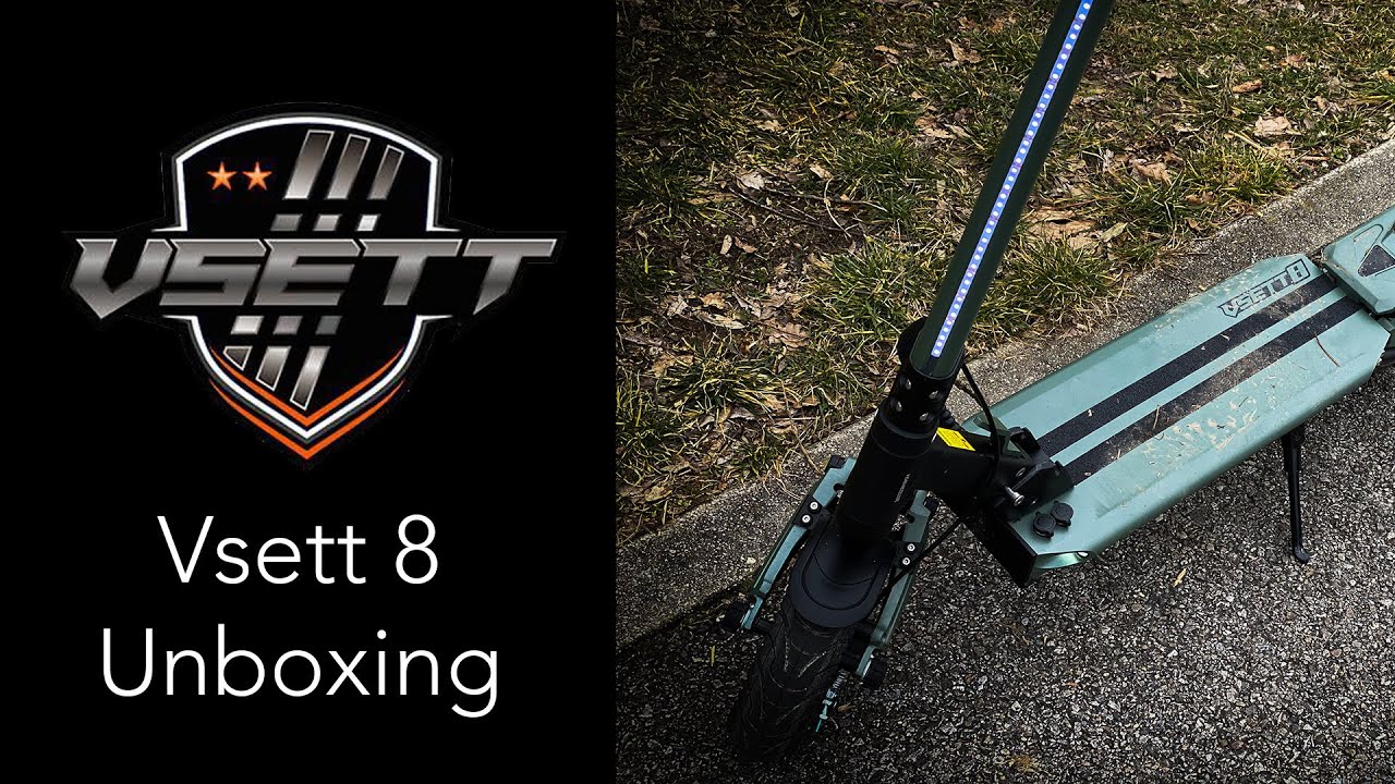 Vsett 8 - unboxing a první dojmy z městské koloběžky - YouTube