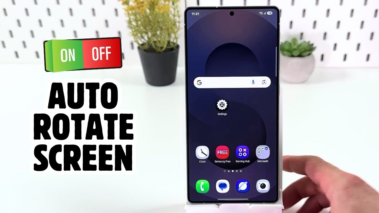 Samsung Galaxy S25 Ultra Guide - Switching Auto-Screen Rotation On and ...
