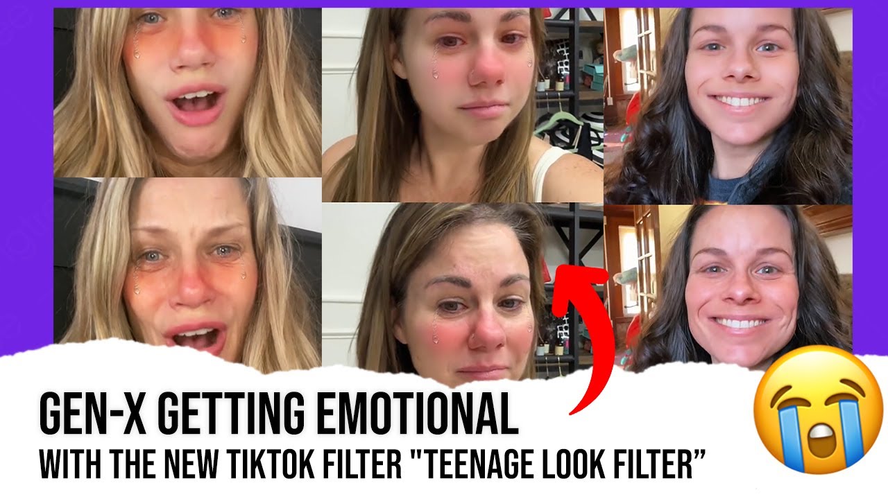 Emotional Reactions to the 2023 Viral Trend TikTok Teenage Look Filter ...