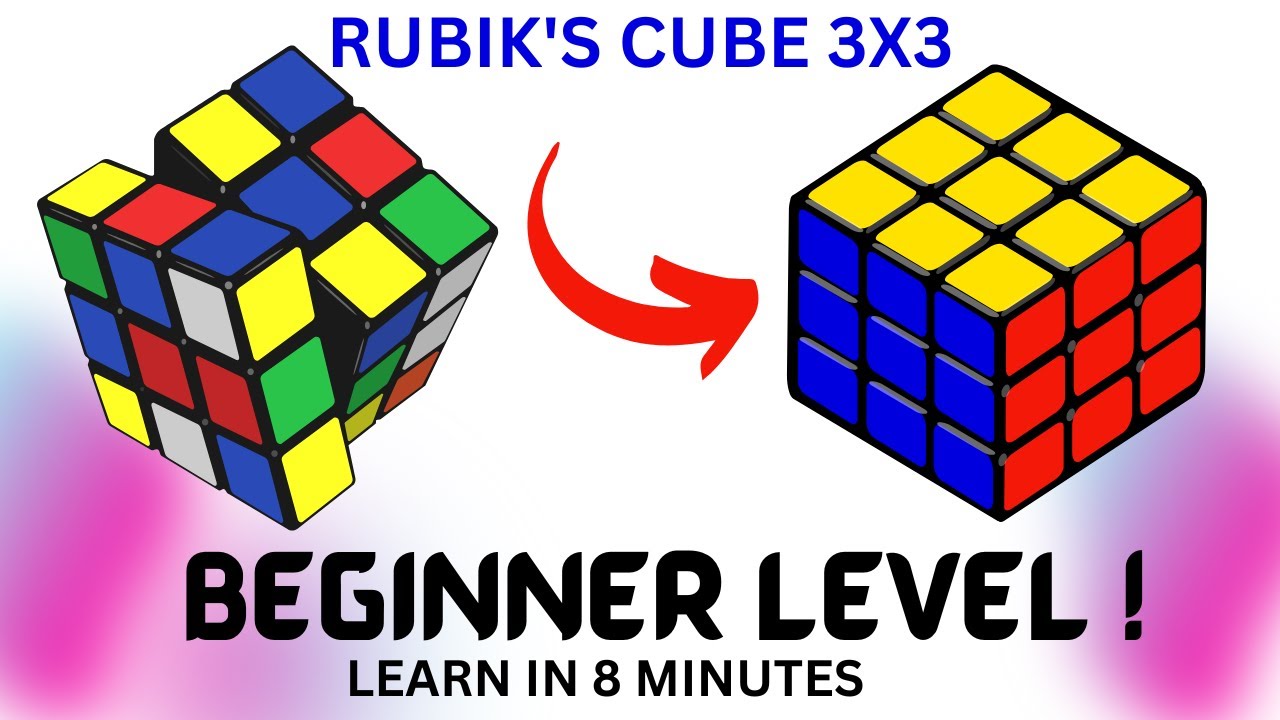 Learn How to Solve a Rubik's Cube in 8 Minutes (Beginner Tutorial ...