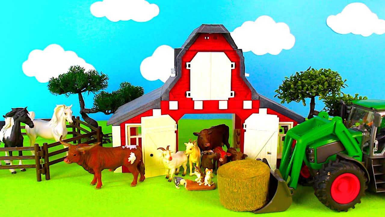 DIY Country Farm Dioramas and Barnyard Animal Figurines Horses, Cattle ...