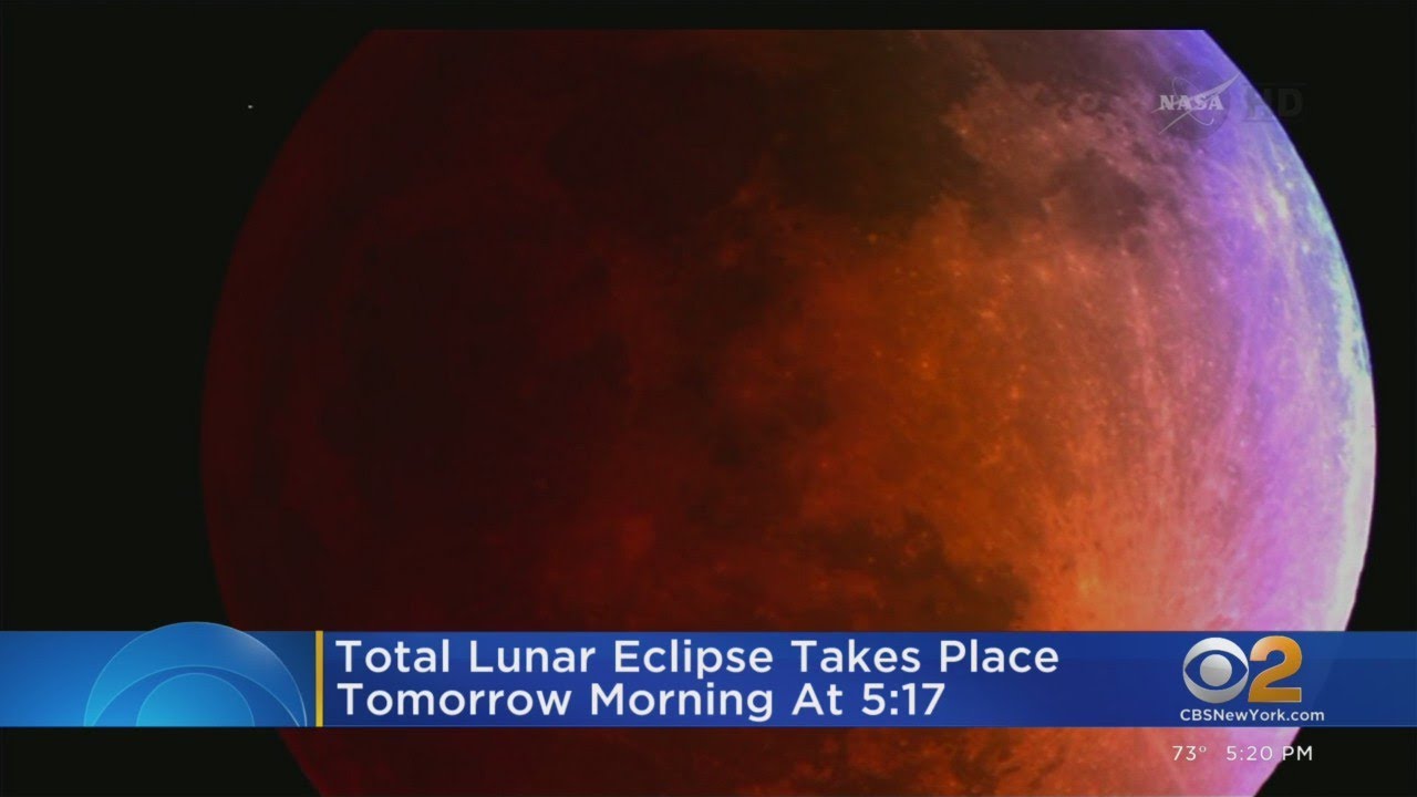 Total lunar eclipse on Tuesday morning - YouTube