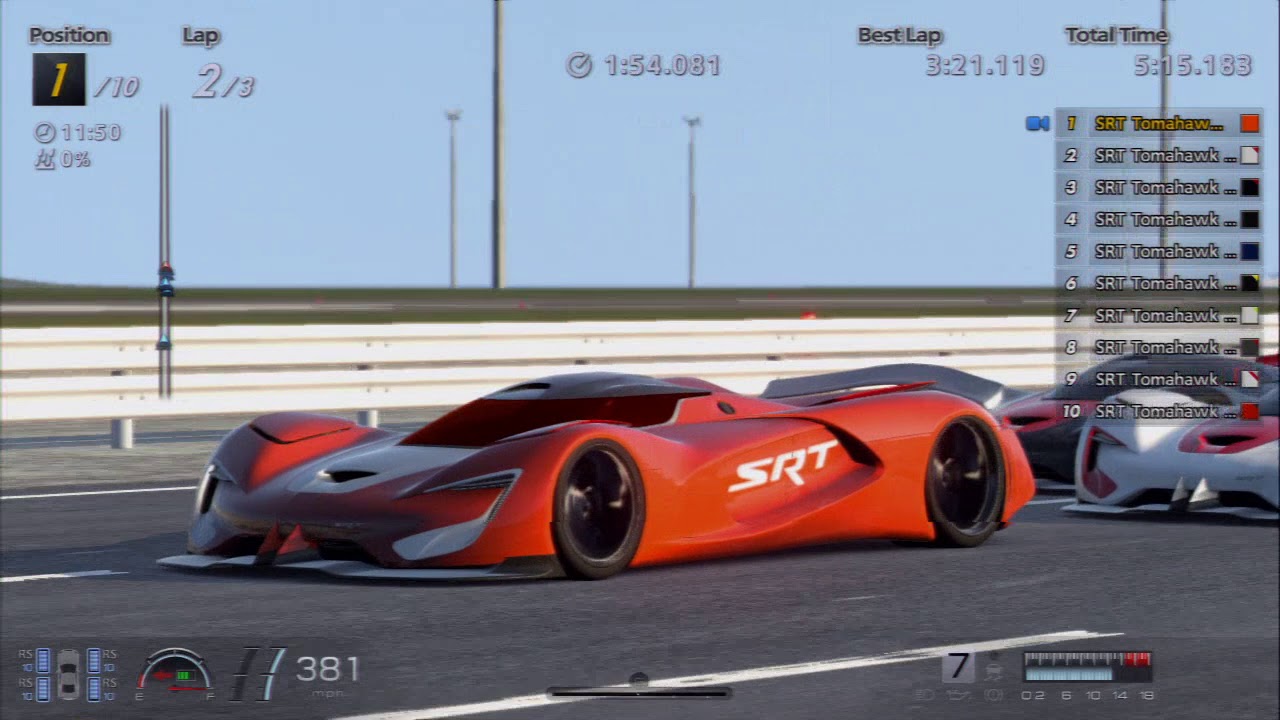 Gran Turismo 6: SRT Tomahawk X at Special Stage Route X - YouTube