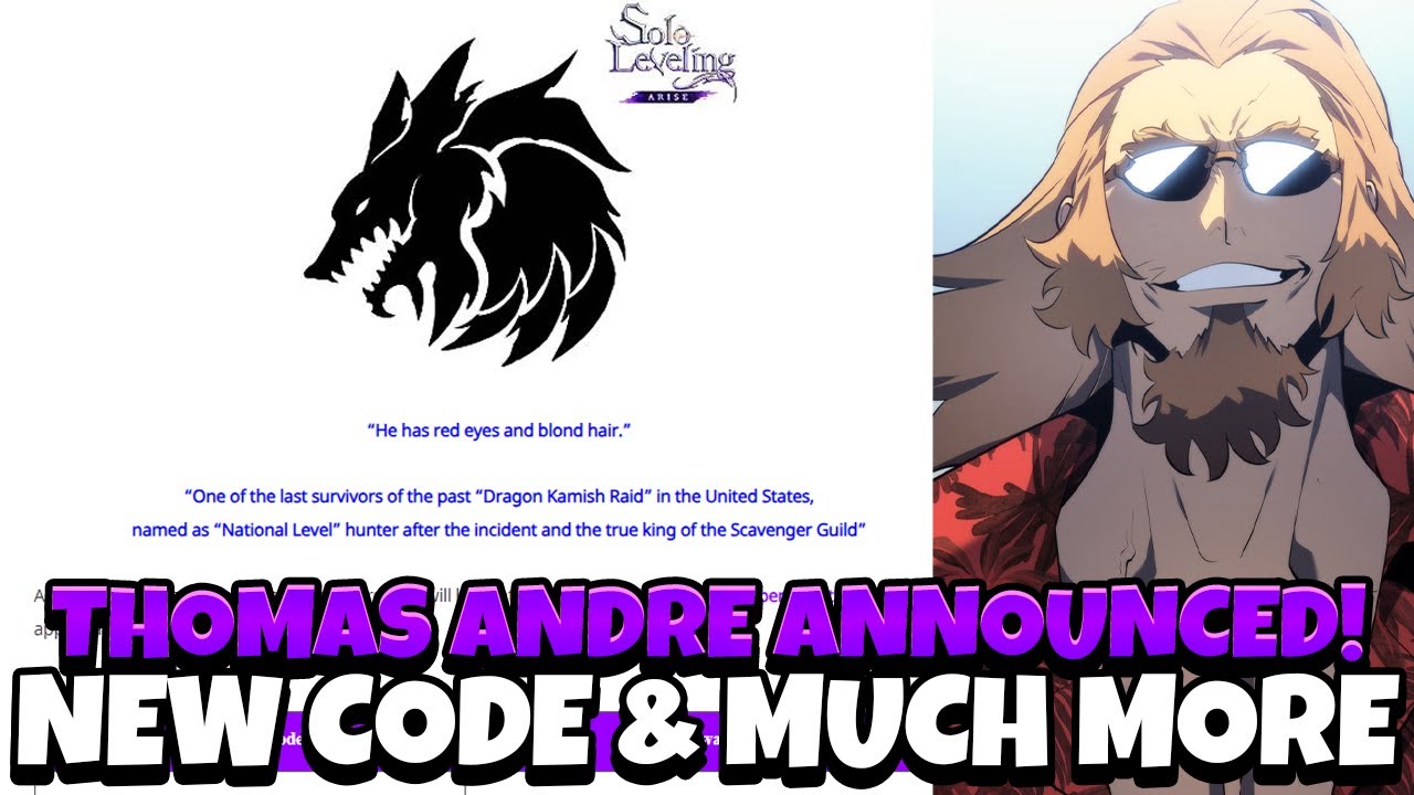 NEW CODE & THOMAS ANDRE ON THE WAY! MASSIVE UPDATE COMING IN SEPTEMBER! [Solo Leveling: Arise ...