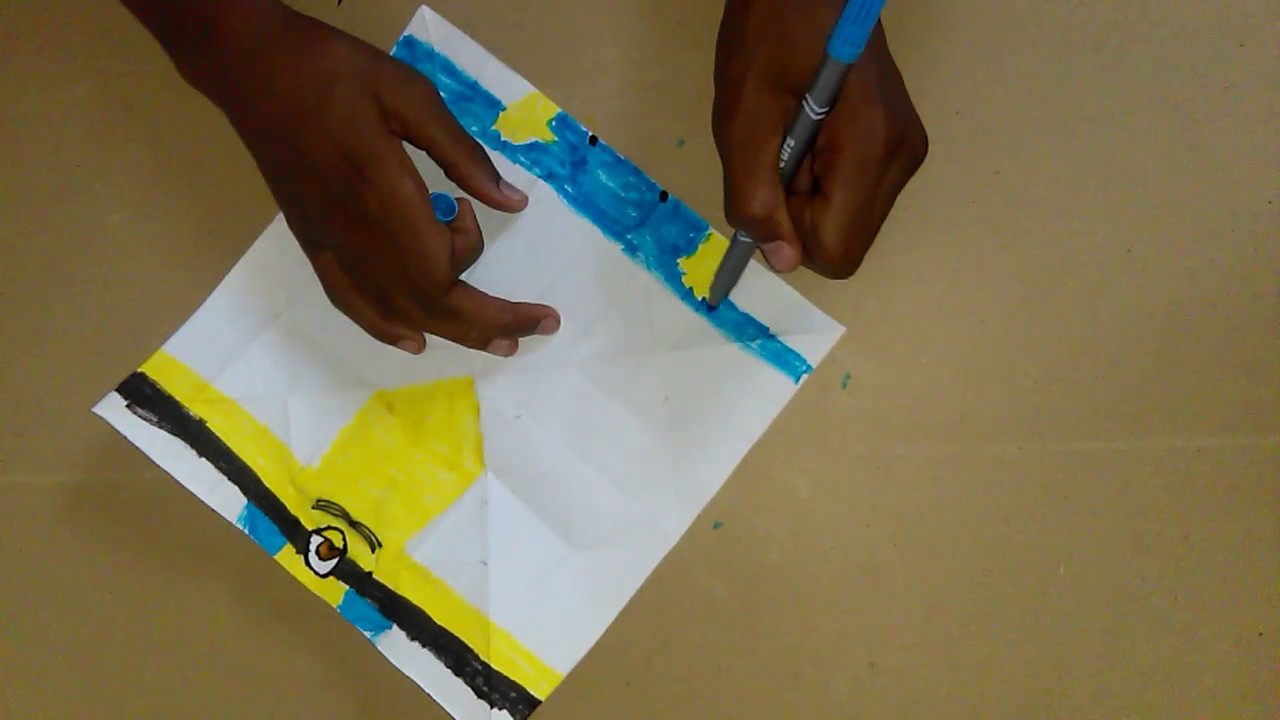 HOW TO MAKE A PAPER MINION - YouTube
