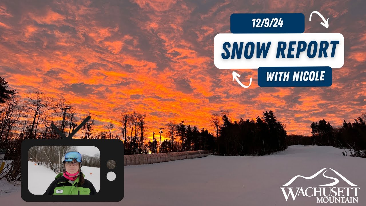 Monday December 9th Snow Report - YouTube
