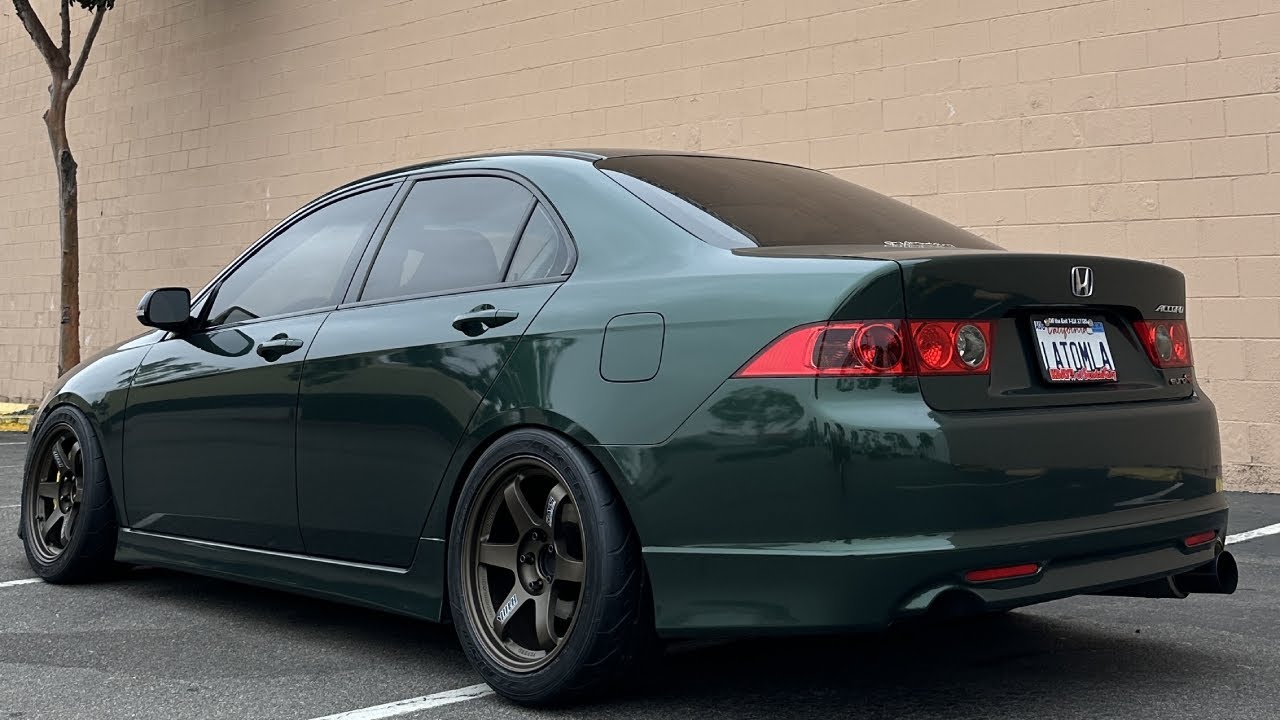 CL9 TSX gets NEW MEATY TRACK FITMENT! Falken RT660... - YouTube