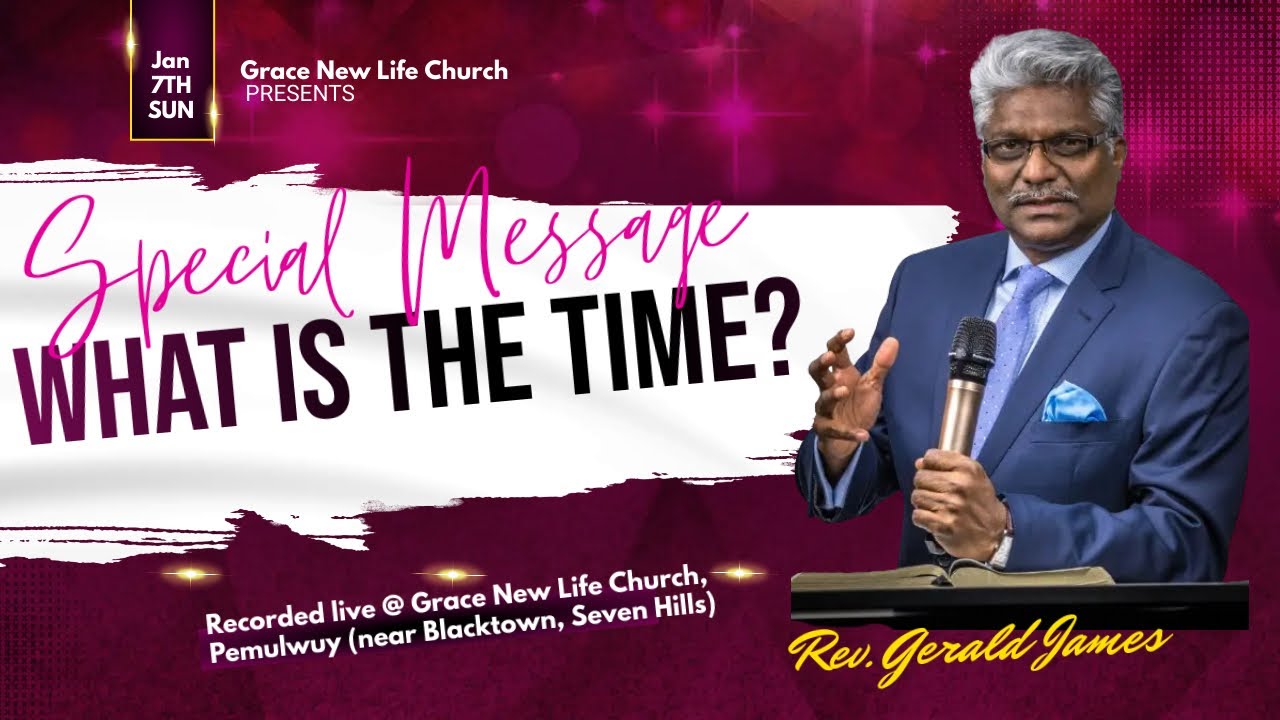 Sunday Service 7th Jan 2024 - Rev.Gerald James - YouTube