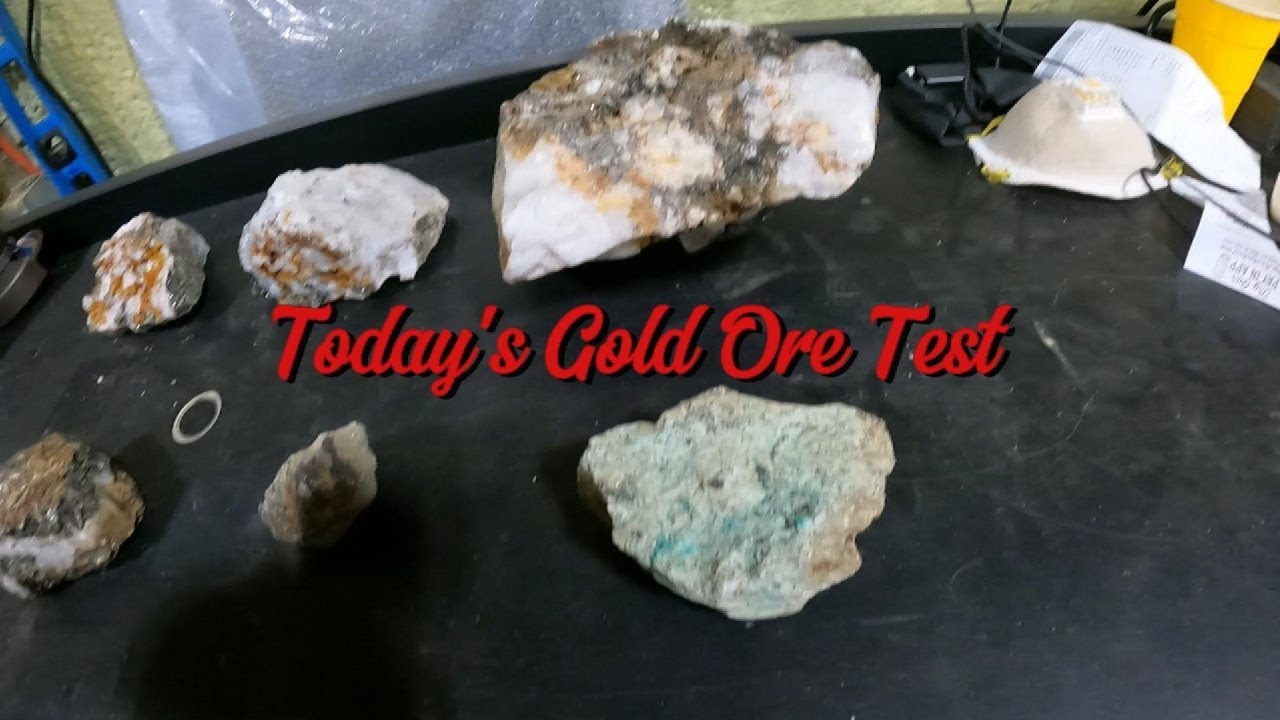 Preparing to test this juicy looking gold ore! - YouTube