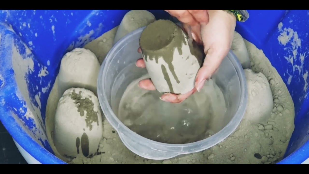 Cement cone crumbling. edited version. full version soon to come. 😋💥💯🌪🧘 ...